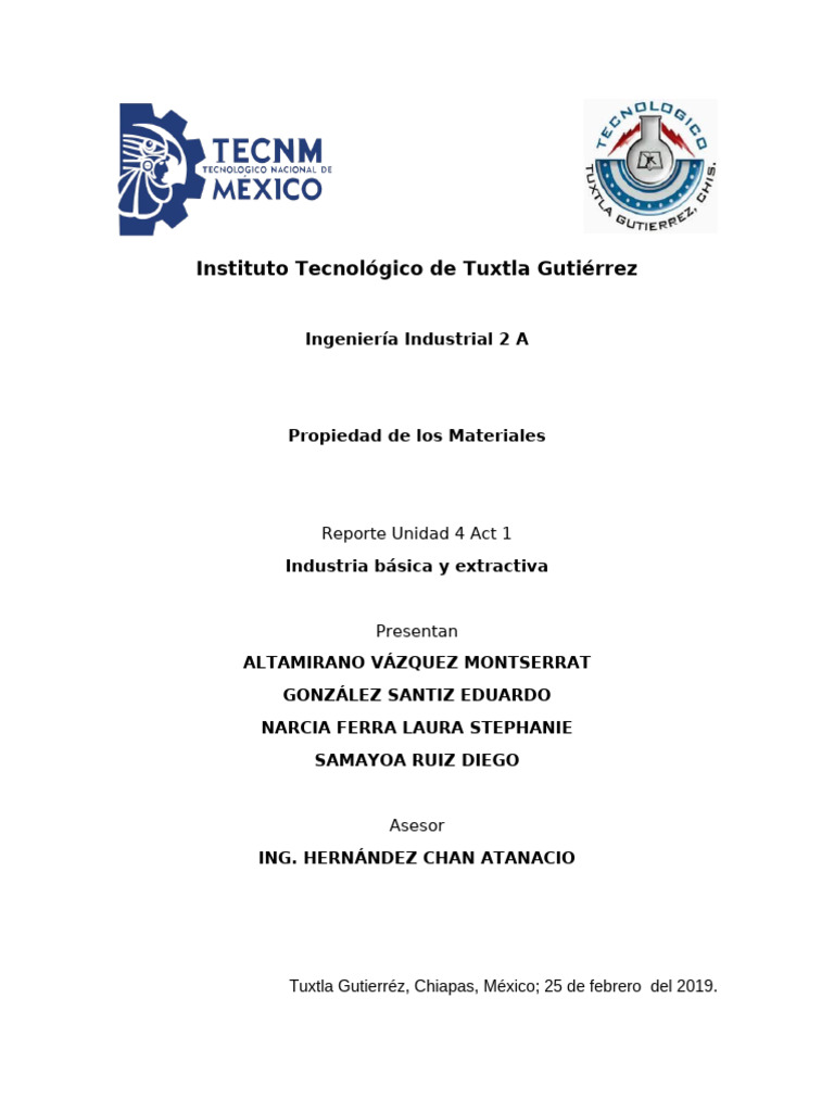 Importancia de la Industria Básica y Extractiva | PDF | Minería ...