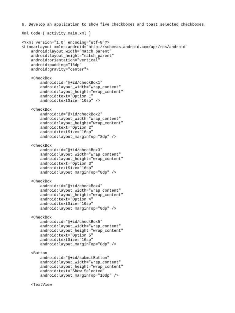 Develop An Application To Show F | PDF | Android (Operating System) | Software