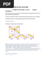 Grade6 Patterns Worksheet Expanded | PDF
