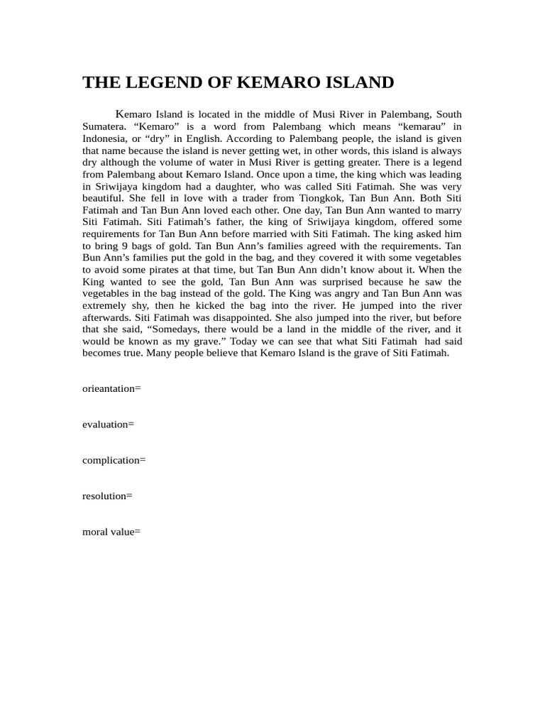 The Legend of Kemaro Island | PDF