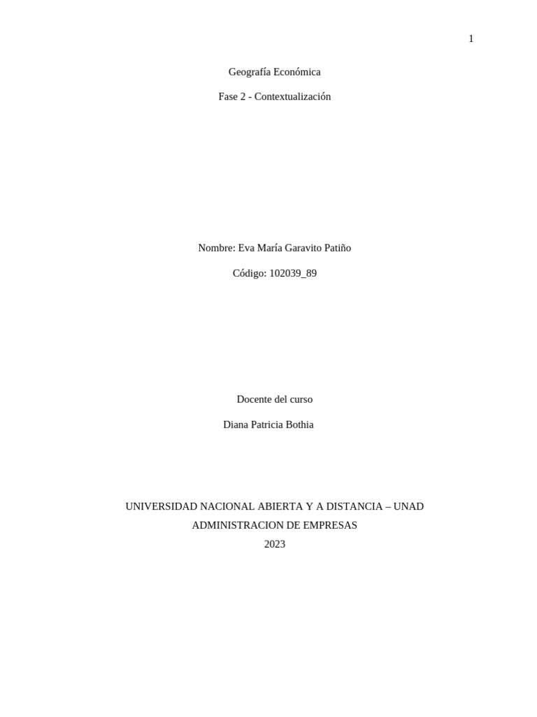 Fase2 Eva Garavito | PDF | Business | Agricultura