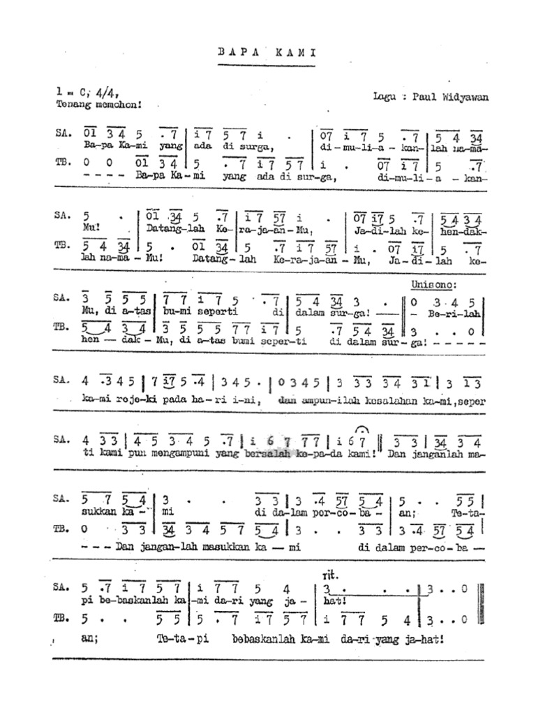 Bapa Kami Jawa | PDF