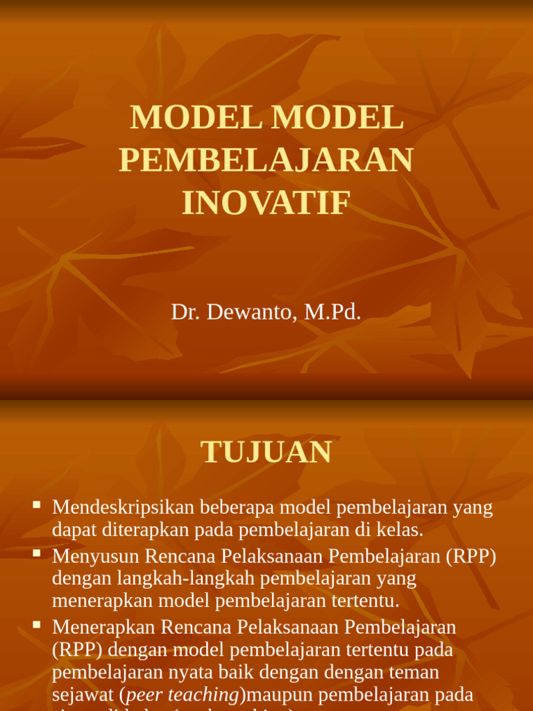 Model2 Pembelajaran Inovatif | PDF