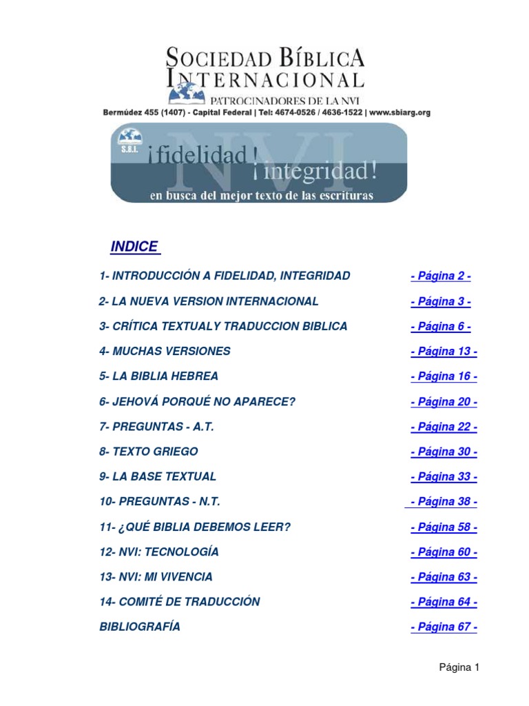 Fidelidad e Integridad | PDF | Nuevo Testamento | Biblia