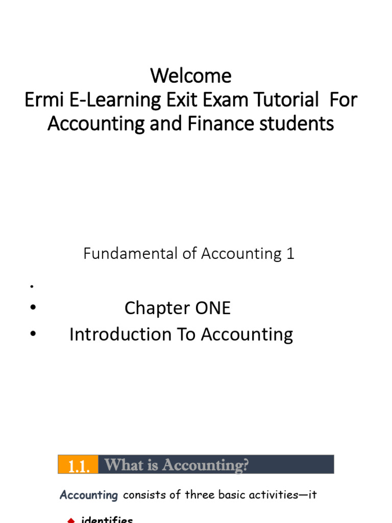 Fundamental of Accounting 1 | PDF | Debits And Credits | Deferral