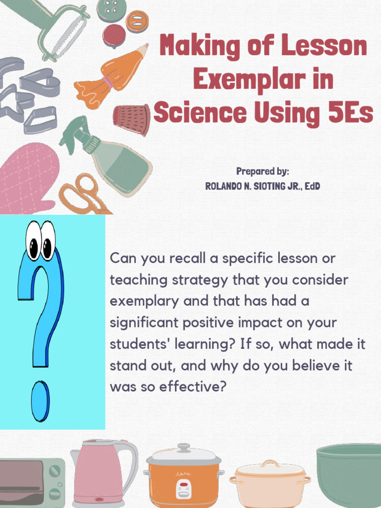 LESSON EXEMPLAR USING 5es IN SCIENCE | PDF | Educational Assessment ...