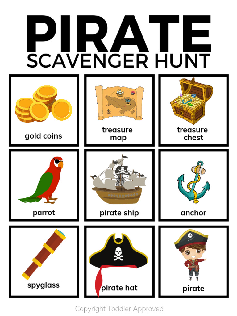 Pirate Scavenger Hunt 1 | PDF