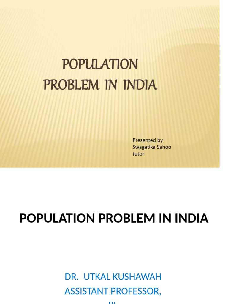 Population Problem and Trend | PDF