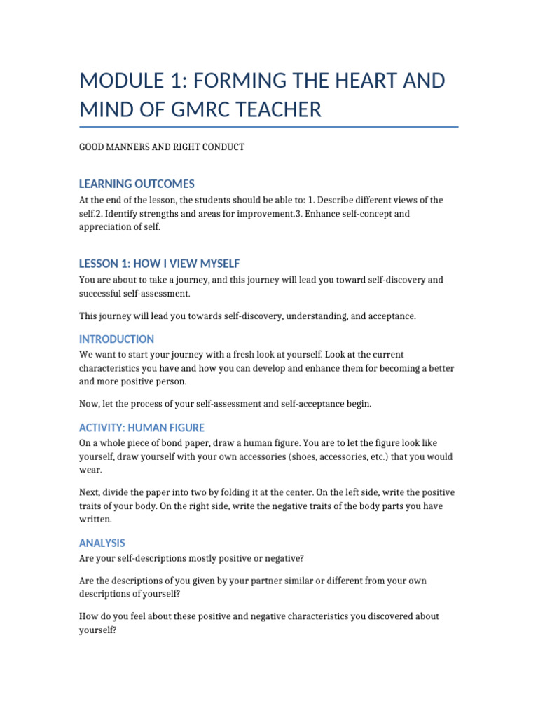 Self-Discovery and Personal Growth | PDF | Psychology | Psychological ...