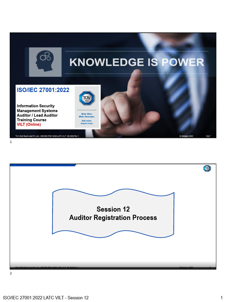 PRTG - PPT13 - ISMS LA Session 12 | PDF | Audit | Business
