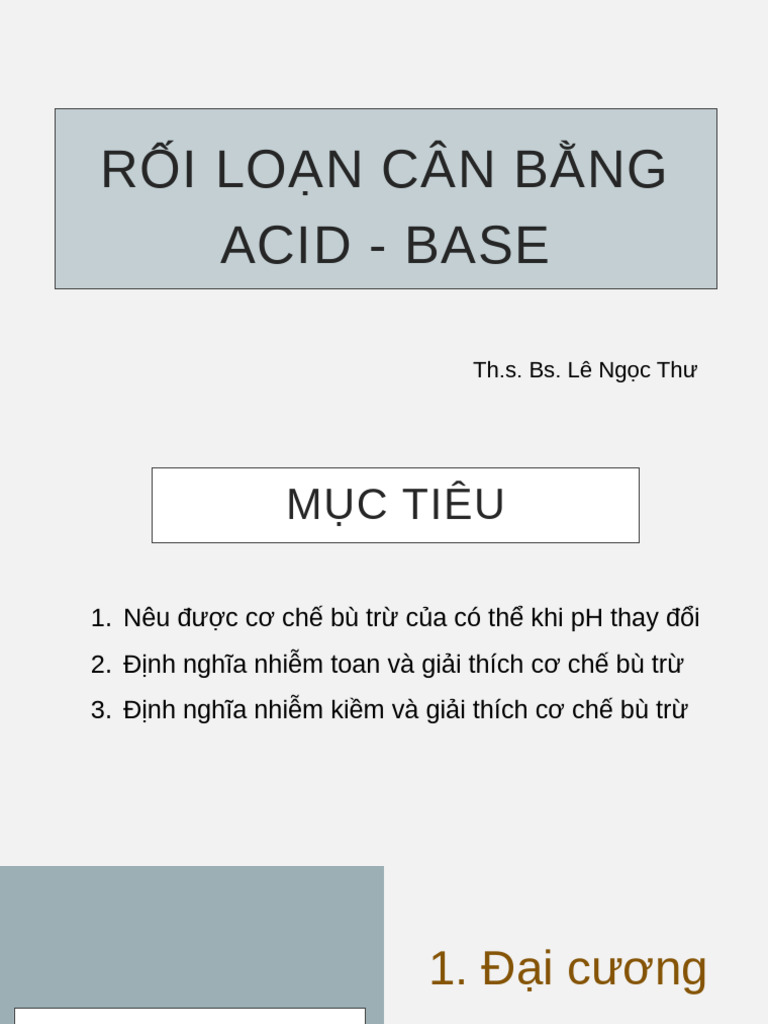 RL Cân Bằng Acid-Base | PDF