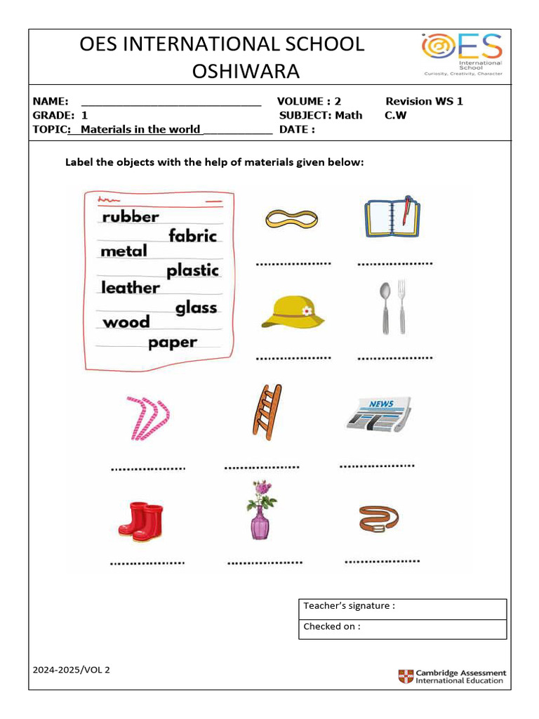g1 - Science - Rev ws1 | PDF