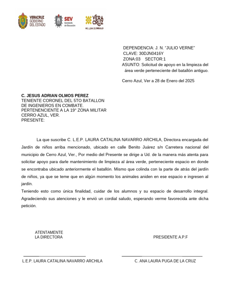 Oficio Batallon | PDF