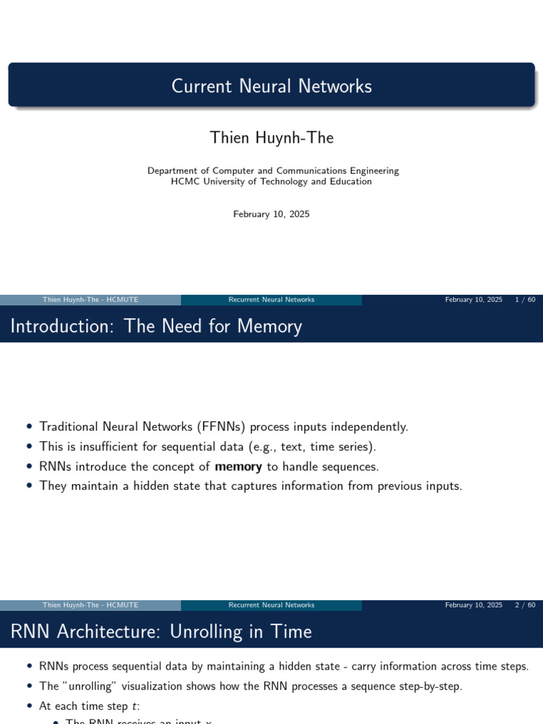 Lecture06 RNNtTransformer | PDF | Applied Mathematics | Machine Learning