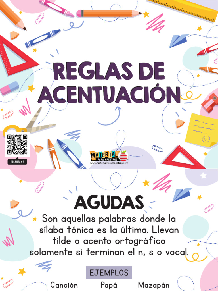 Reglas de Acentuación | PDF