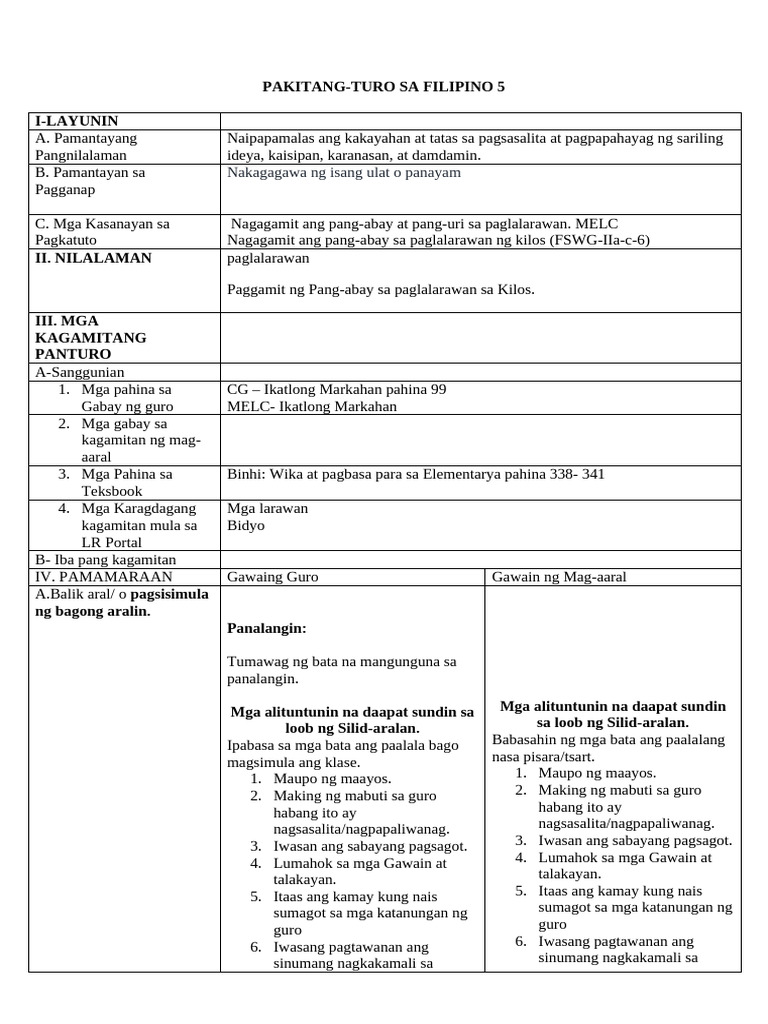 FINAL - MT1 - Demonstration Teaching | PDF