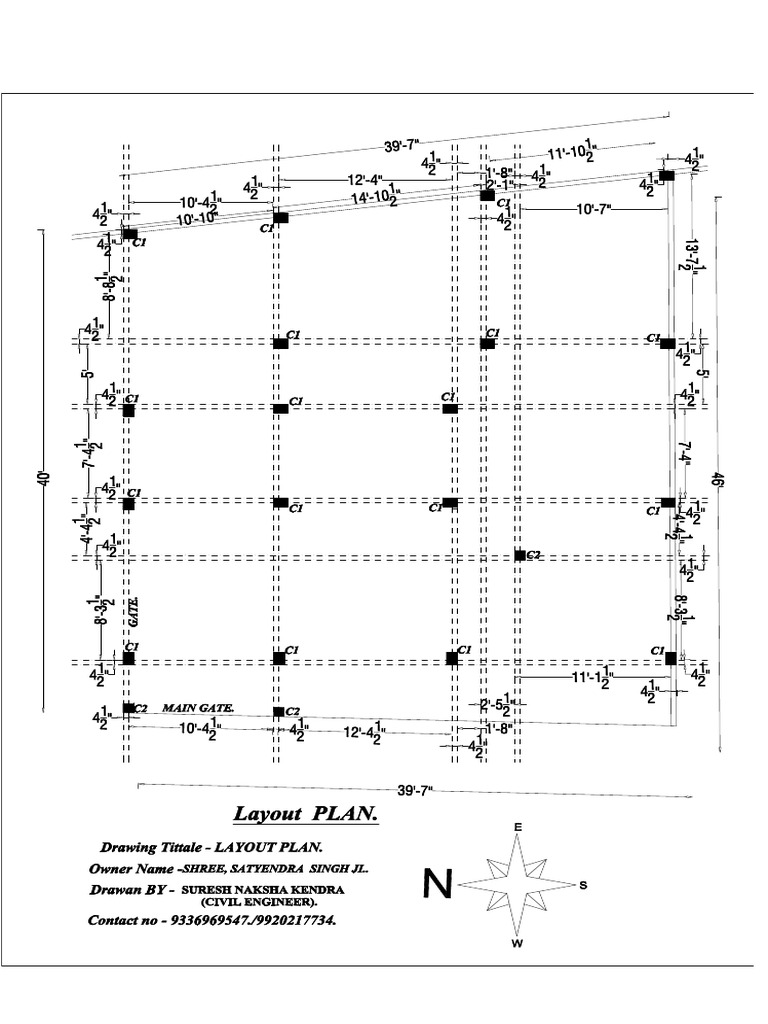 Chitaipur Satyendra Singh Ji Layout Plan.. | PDF