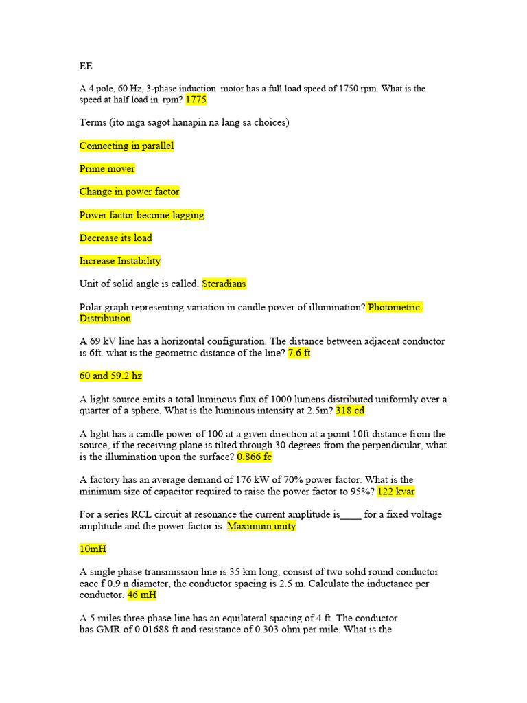 Math Esas Ee Questions | PDF | Electric Motor | Resistor