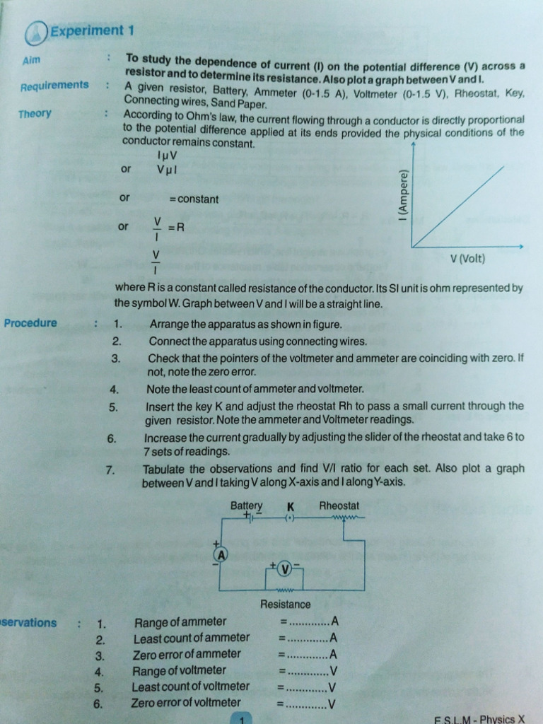 physics practical class 10 | PDF