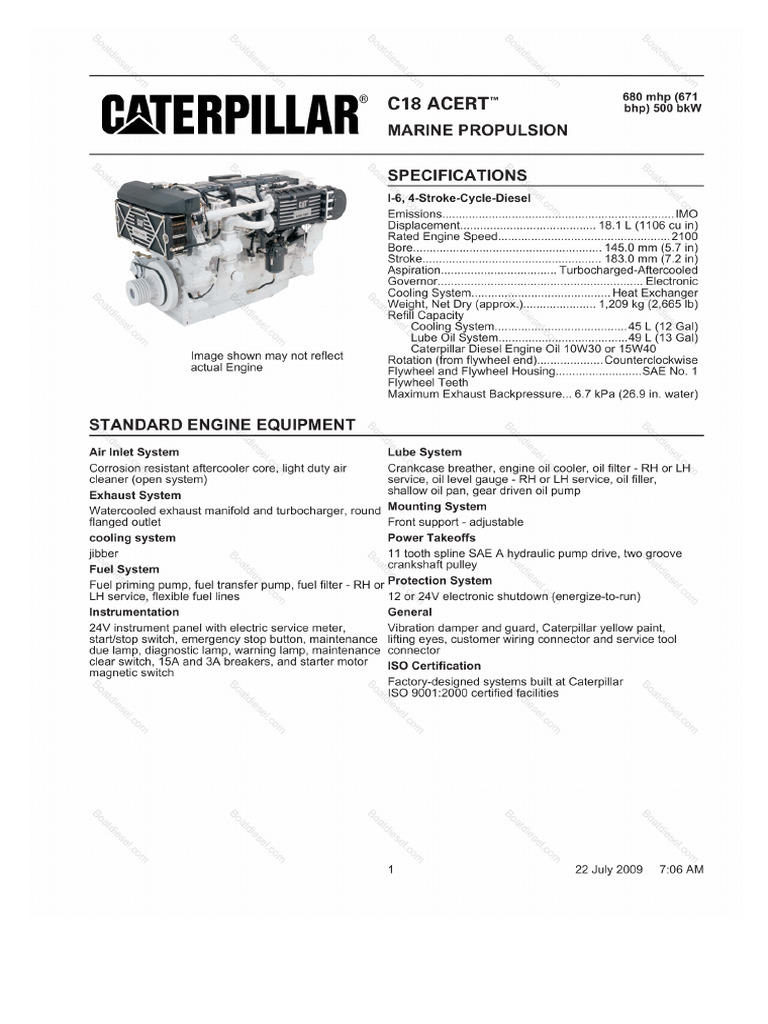 C18 670Hp Rating B | PDF