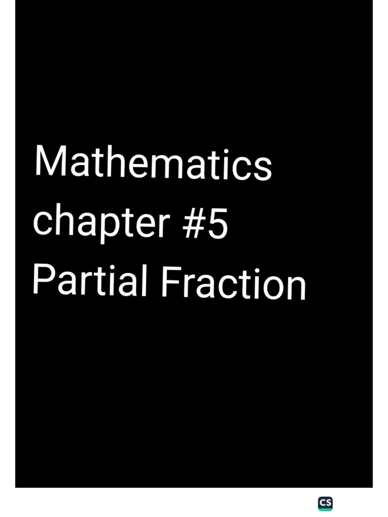 Math Chapter5 | PDF