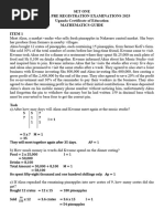 S4 Mathematics Scenario Questions 2025 | PDF | Equations | Algebra
