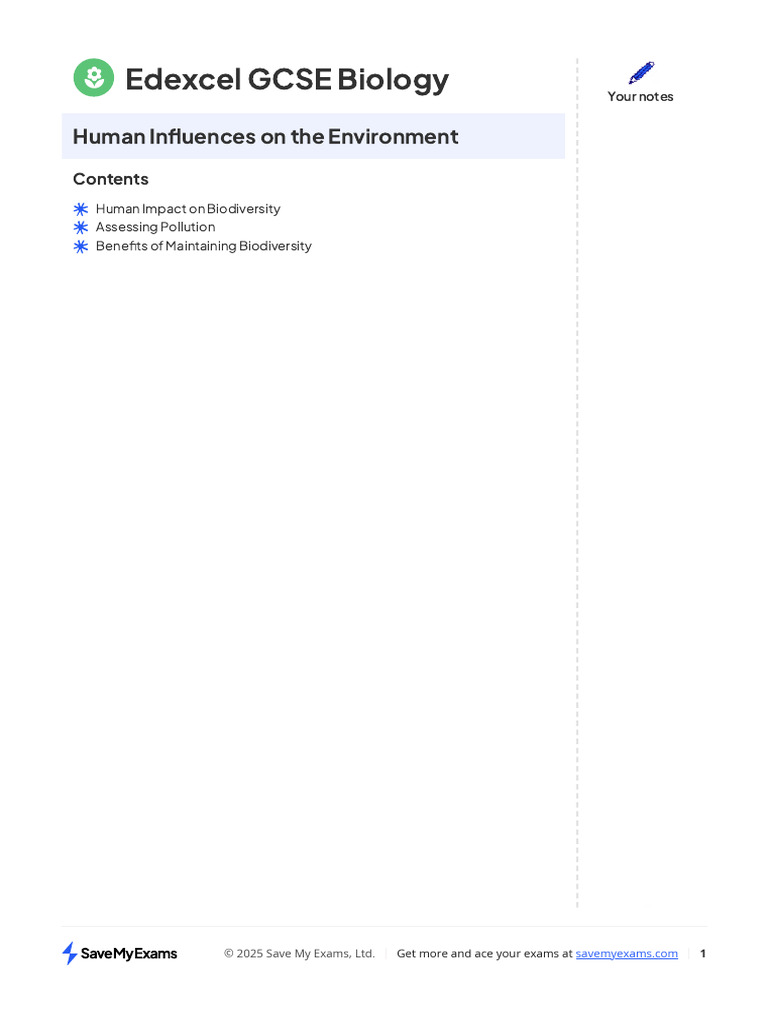 Human Influences On The Environment | PDF | Conservation Biology ...