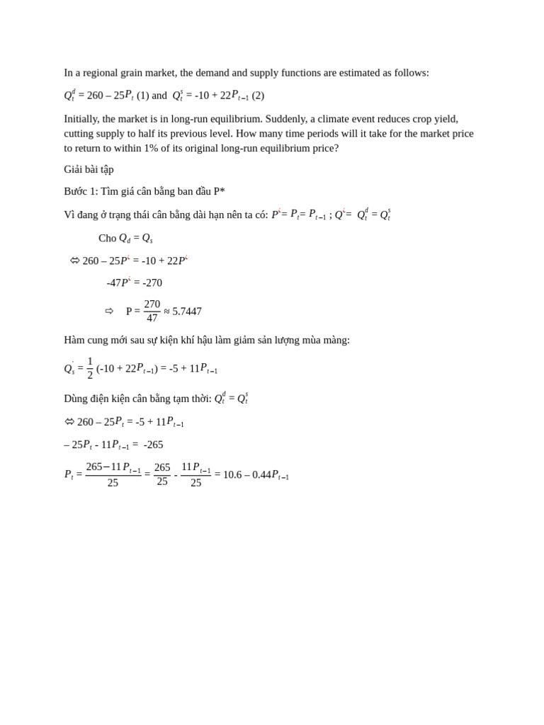 Btap 2 Mô Hình Toán | PDF