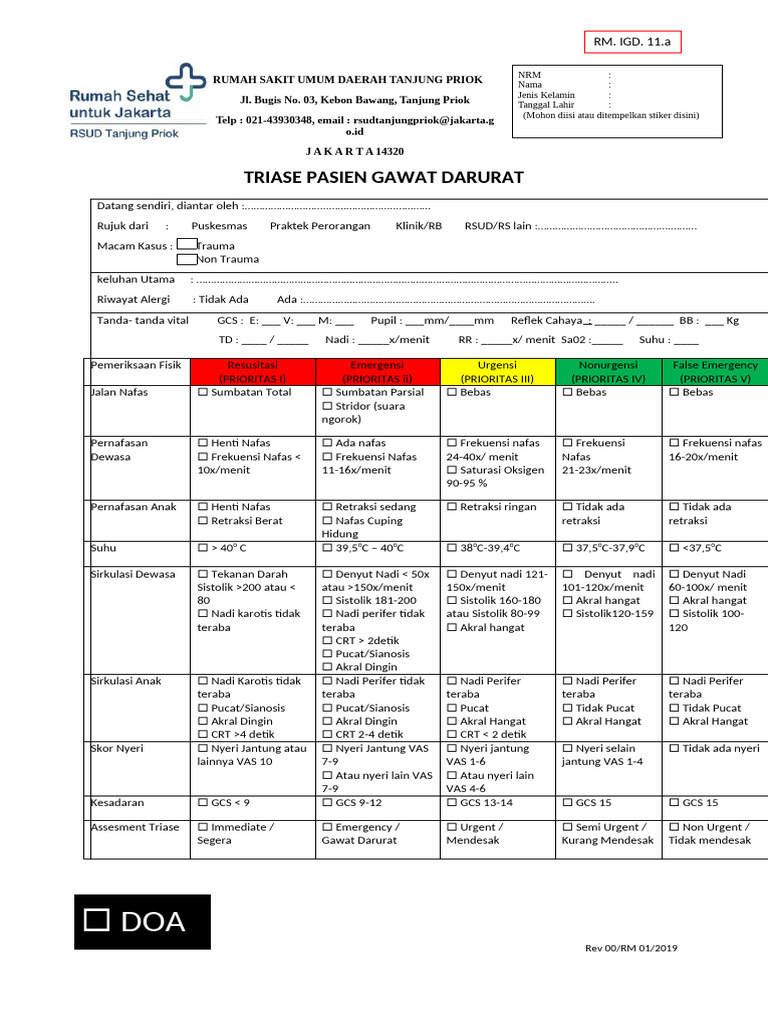 IGD. 11.a - Triase Pasien Gawat Darurat (2) | PDF