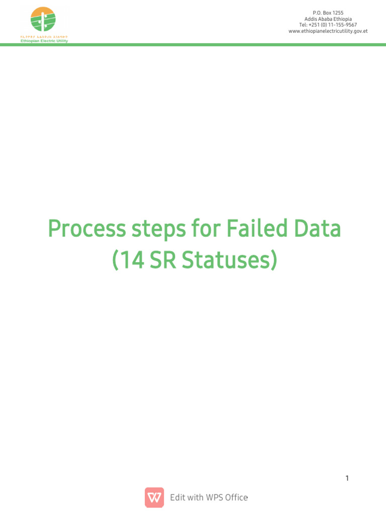 Process Steps - 14 SR Statuses - 04202025 | PDF