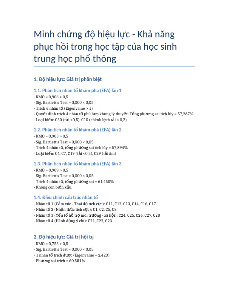 Minh Chung Do Hieu Luc Final | PDF