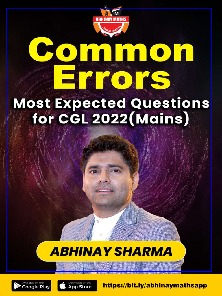 Common Errors | PDF Common Errors | PDF