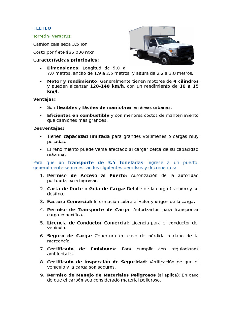 Fleteo 2 | PDF | México | Camión