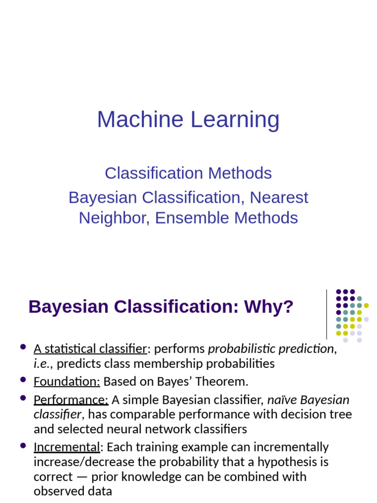 Nayes Bayes Classifier | PDF | Bayesian Inference | Bayesian Network