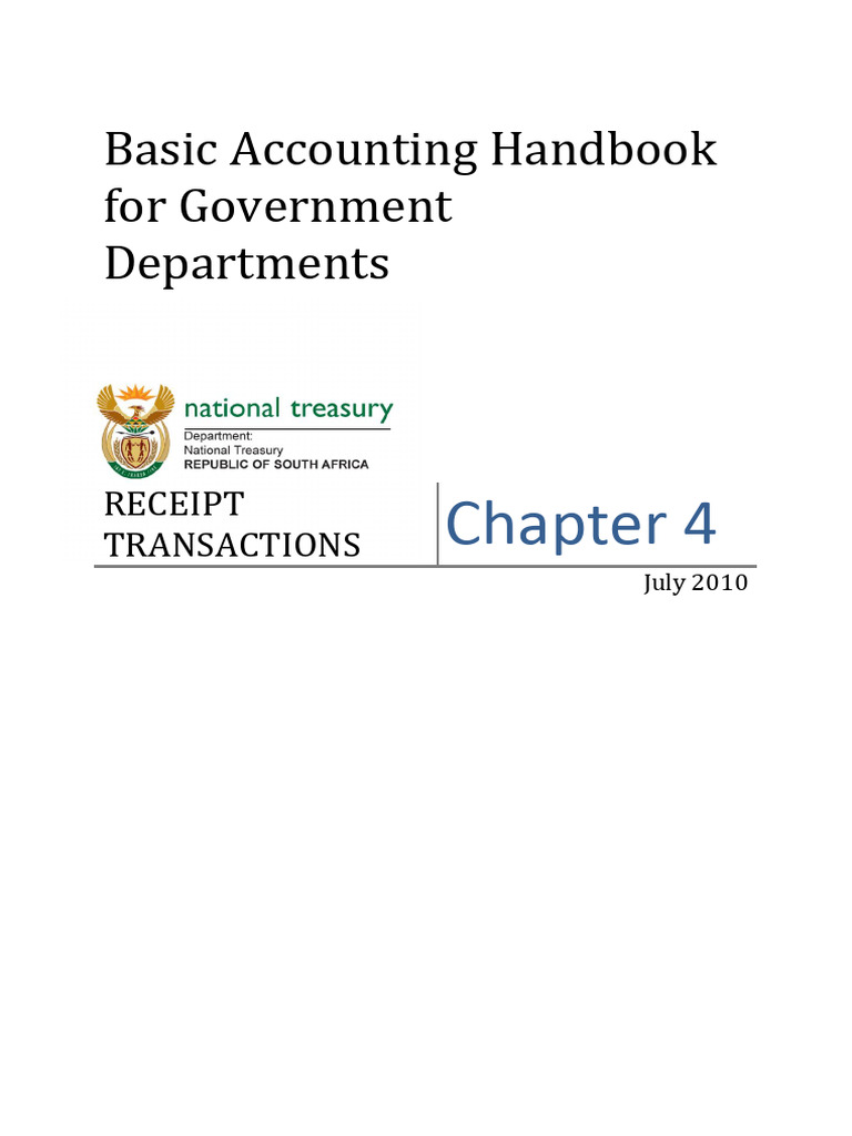 Chapter 4 - Receipt Transactions | PDF | Debits And Credits | Banks
