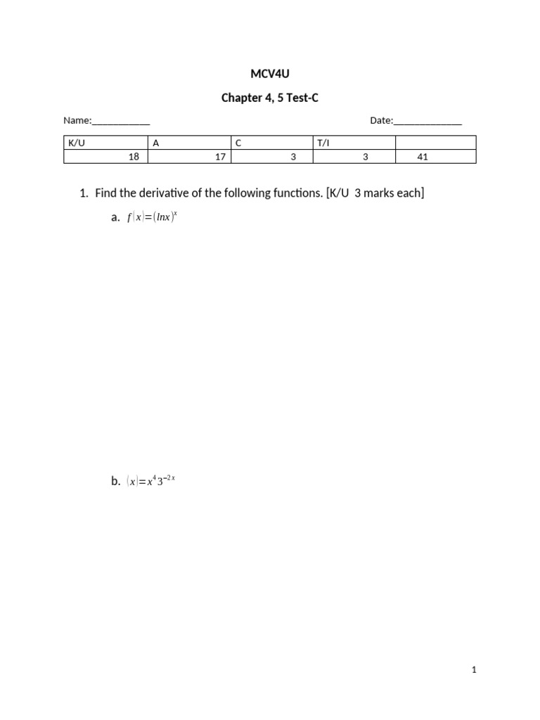 Ch4,5 test-C | PDF