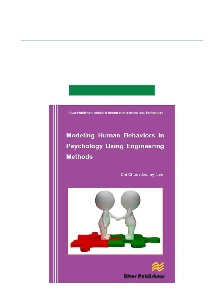 Modeling Human Behaviors in Psychology Using Engineering Methods, 1st ...