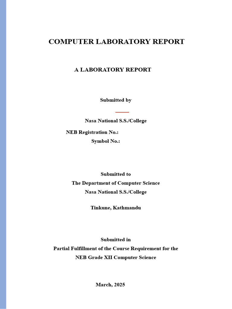 Nasa 11lab Cover - Docx-2 | PDF