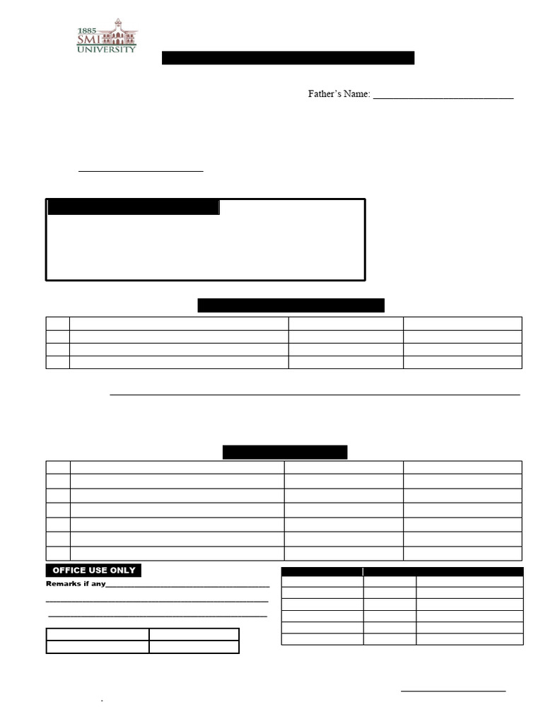Consolidated Transcript Application Form | PDF