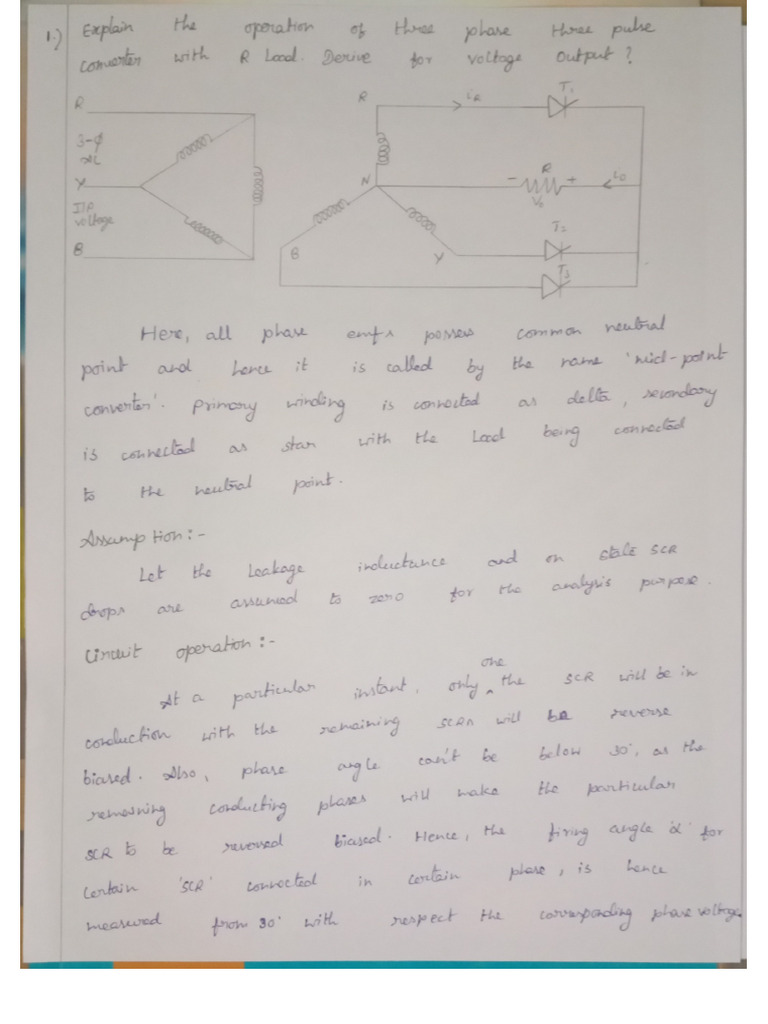 Power Electronics Assignment - 1 | PDF