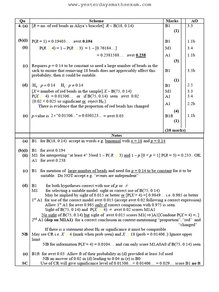 AS Binomial Distribution MS | PDF | Statistical Theory | Applied Mathematics