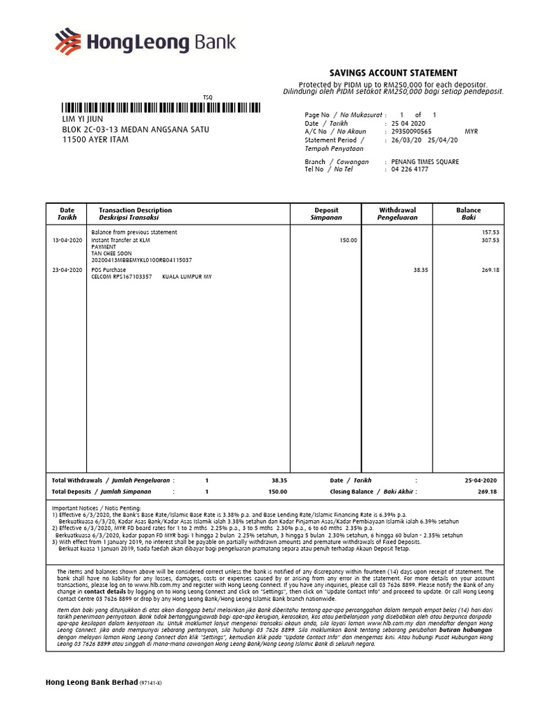 Estatement 2021 07 23 | PDF