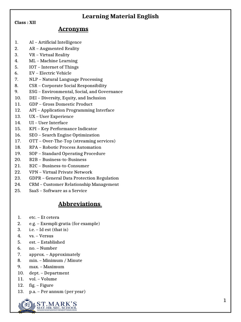 XII English Learning Material | PDF | User Interface