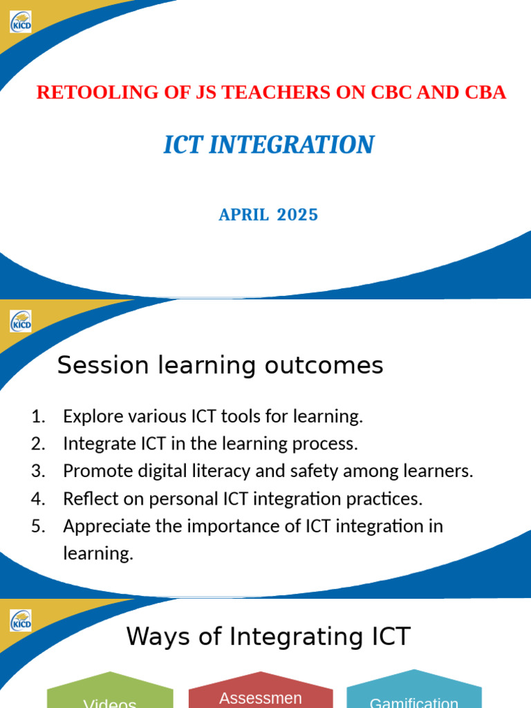 ICT Integration April 2025 | PDF | Educational Technology | Learning