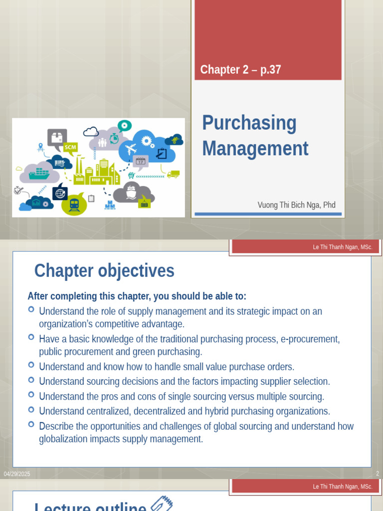 Chap 2 - Purchasing Management | PDF | Procurement | Supply Chain