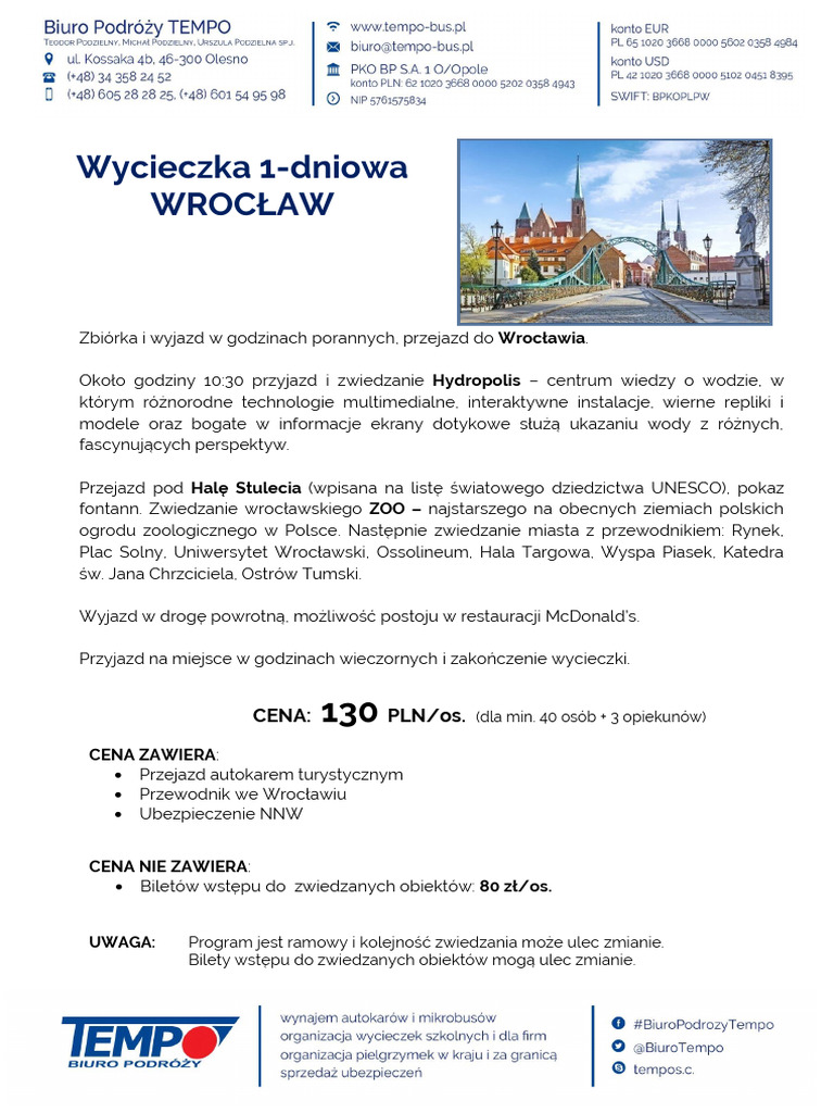 Wroclaw 1 Dzien | PDF