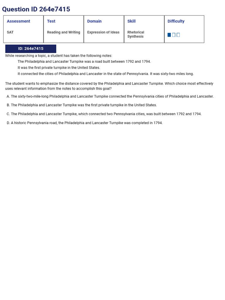Rhetorical Synthesis - Easy - For Student - 24 Questions | PDF | Rover ...