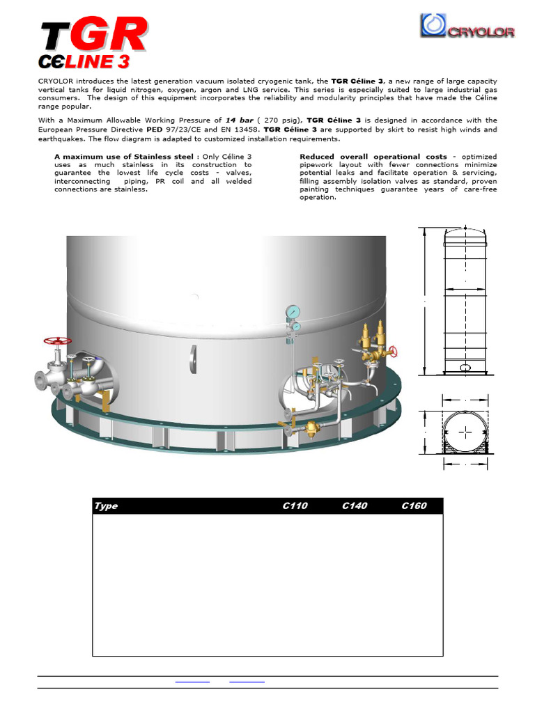 04 Tgr Big Vertical Tank 14b En | PDF | Cryogenics | Valve