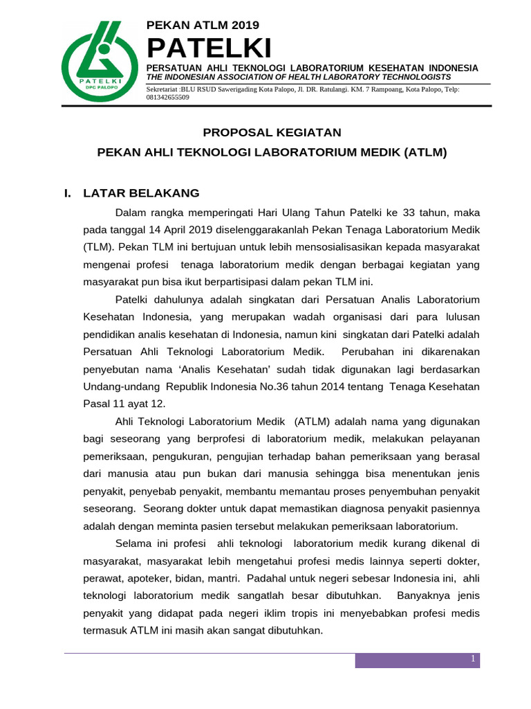 Pekan ATLM 2019: Sosialisasi Profesi | PDF