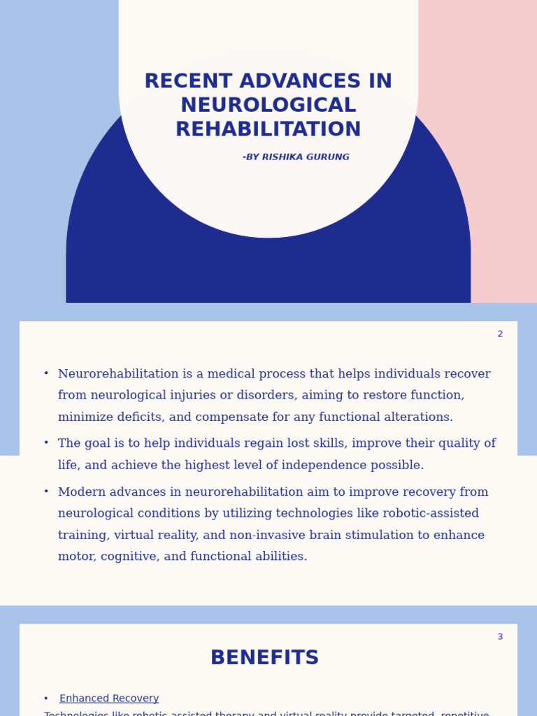Recent Advances in Neurological Rehabilitation | PDF | Physical Therapy | Virtual Reality